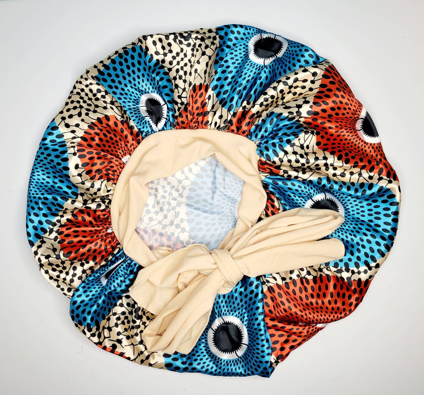 Jumbo Satin Bonnet With Stretch Edge Tie Protect Edges Baby | Etsy