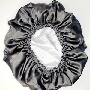 Reversible, Waterproof, Extra Large, Double Layered, Satin Shower Cap ...