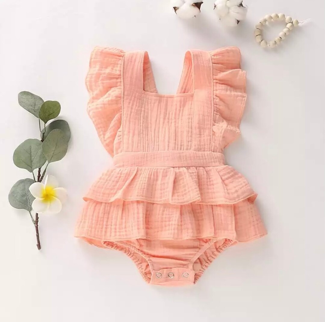 Ruffled Romper - Etsy