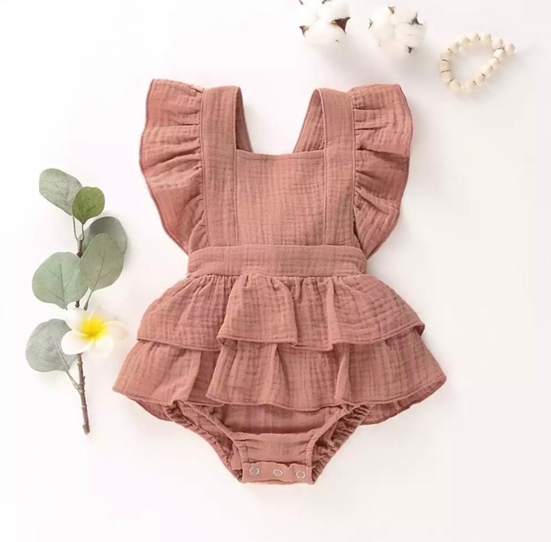 Ruffled Romper - Etsy