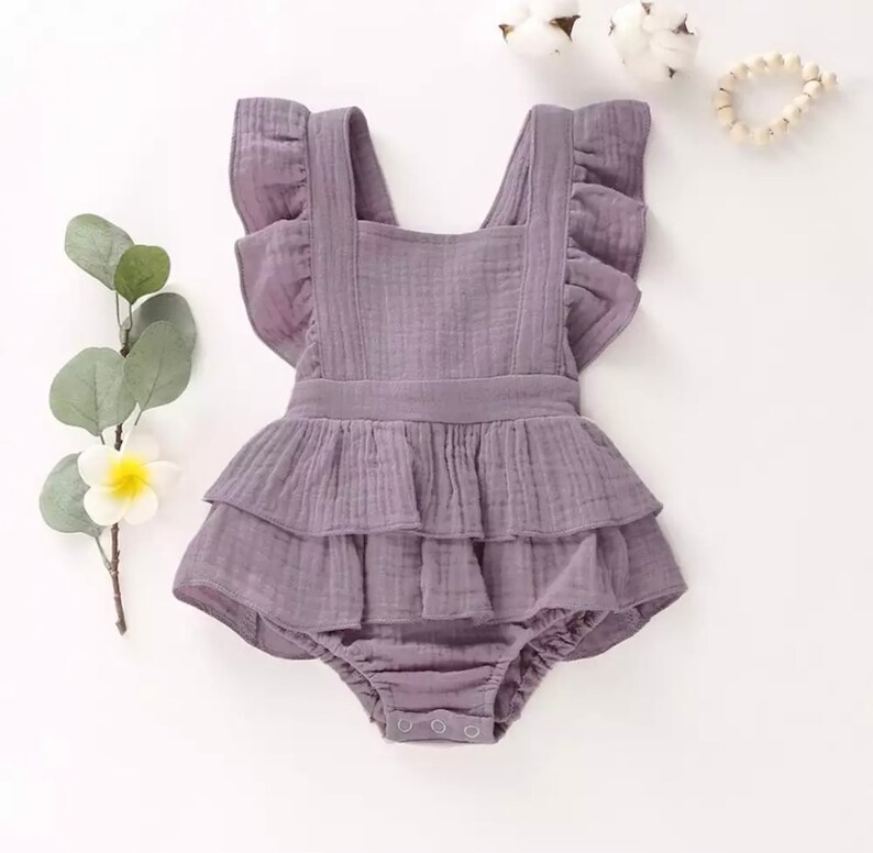 Ruffled Romper - Etsy