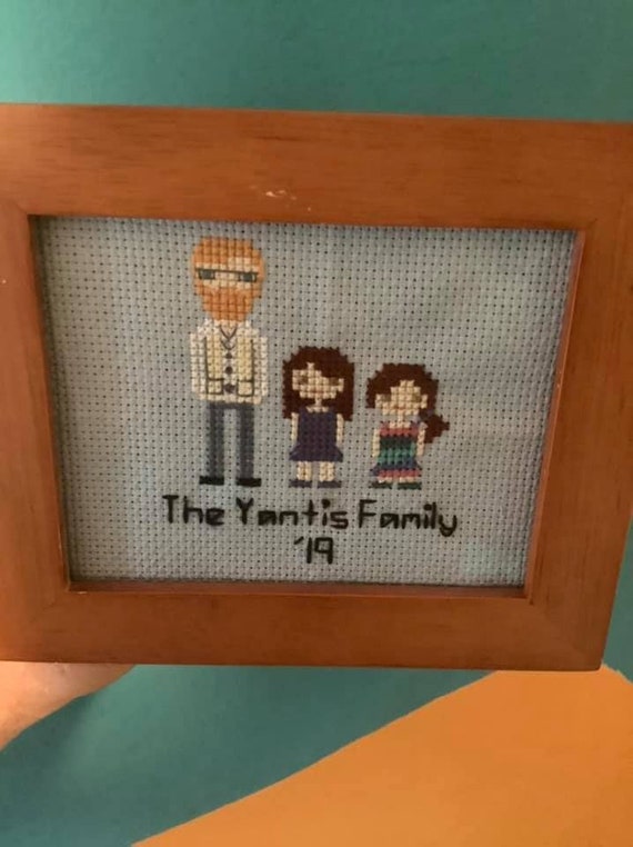 Cross-stitch Stitch People Stitch Portrait | Etsy