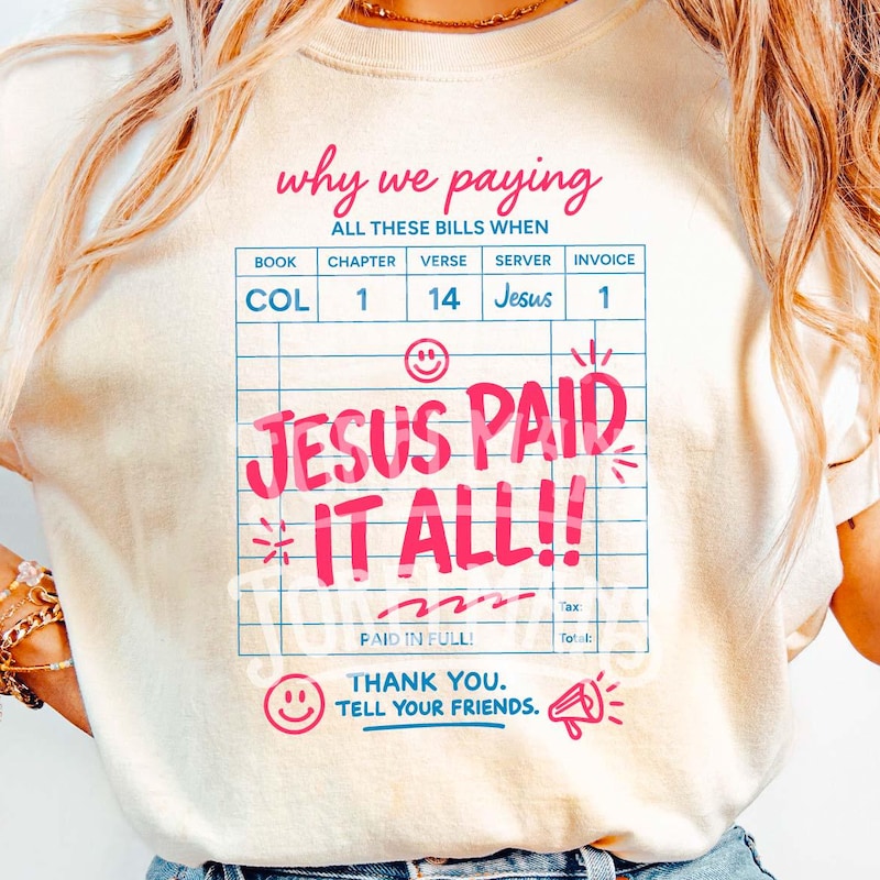 Jesus Paid It All - Etsy