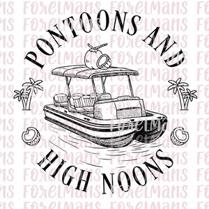 Pontoons and High Noons PNG, Drinks Day Png, Lake Png, Coconut Png ...