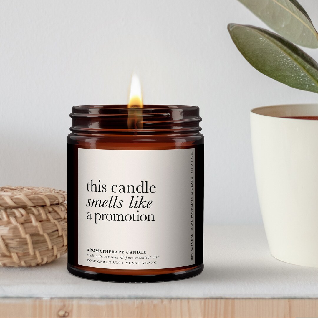 This Candle Smells Like a Promotion, Aromatherapy Candle Gift ...