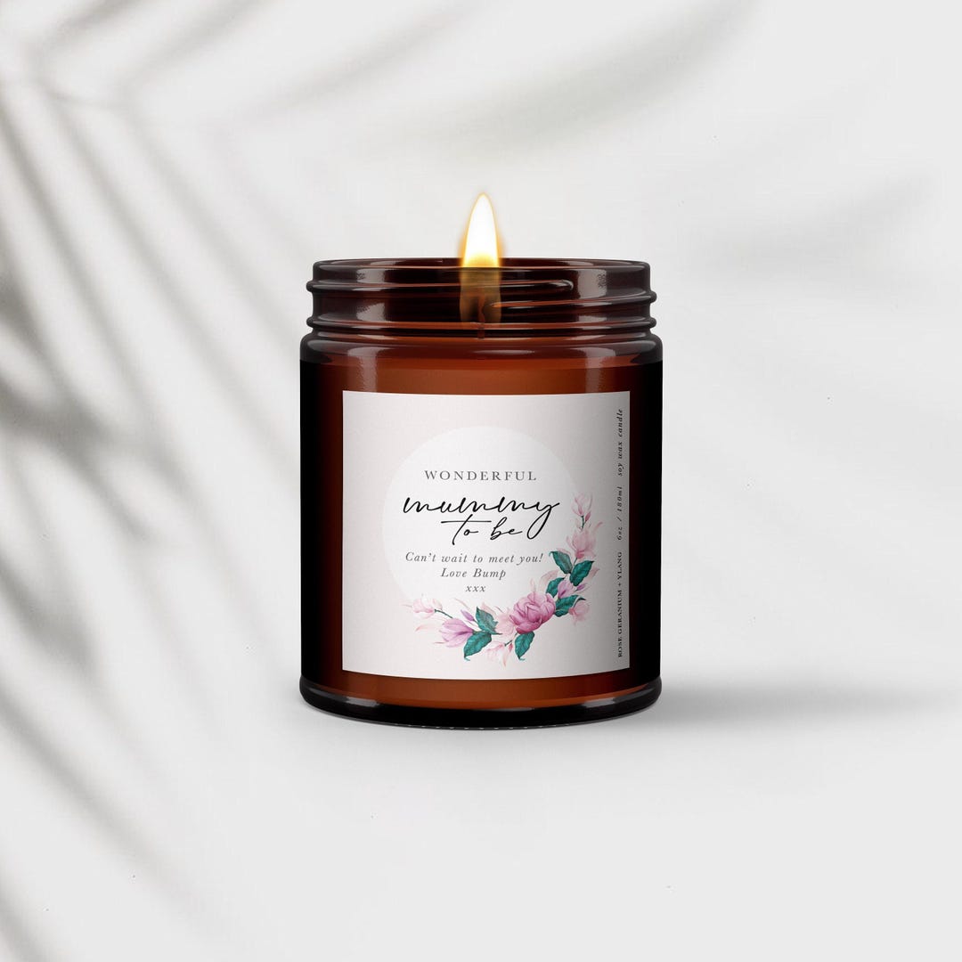 Mummy to Be Candle: Personalized Aromatherapy Gift, Essential Oils - Etsy