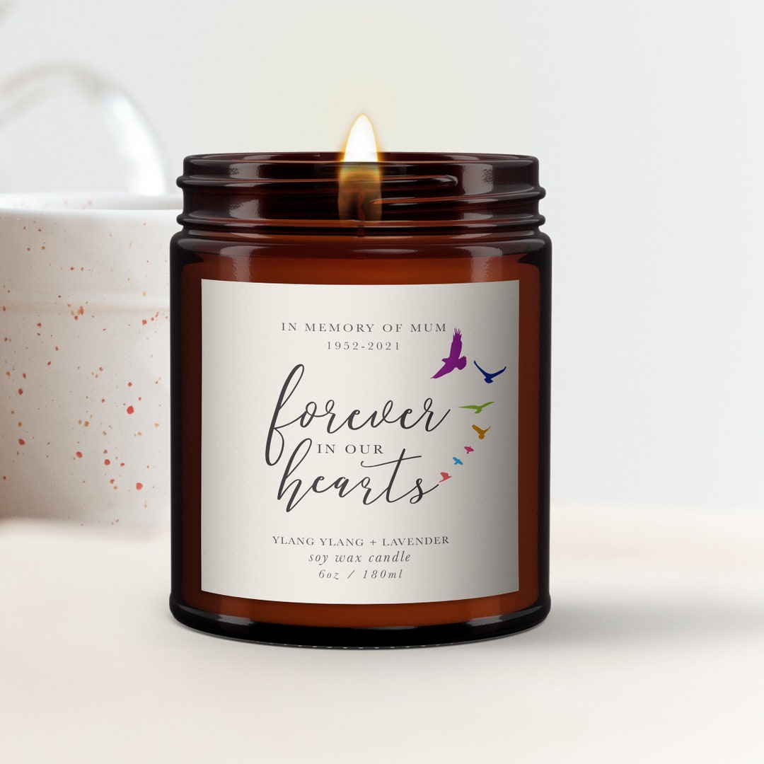 Remembrance Loving Memory Essential Oil Candle, Remembrance Candle ...