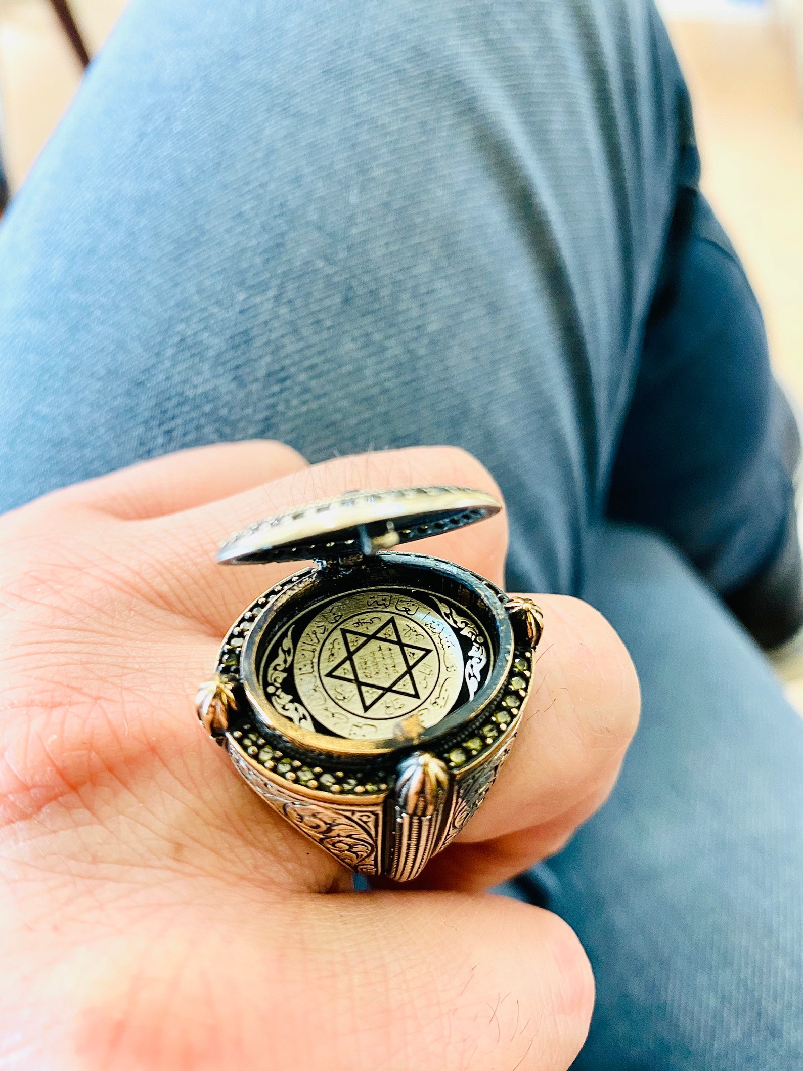 KING SOLOMON Ring-seal of Solomon-sterling Silver | Etsy Canada