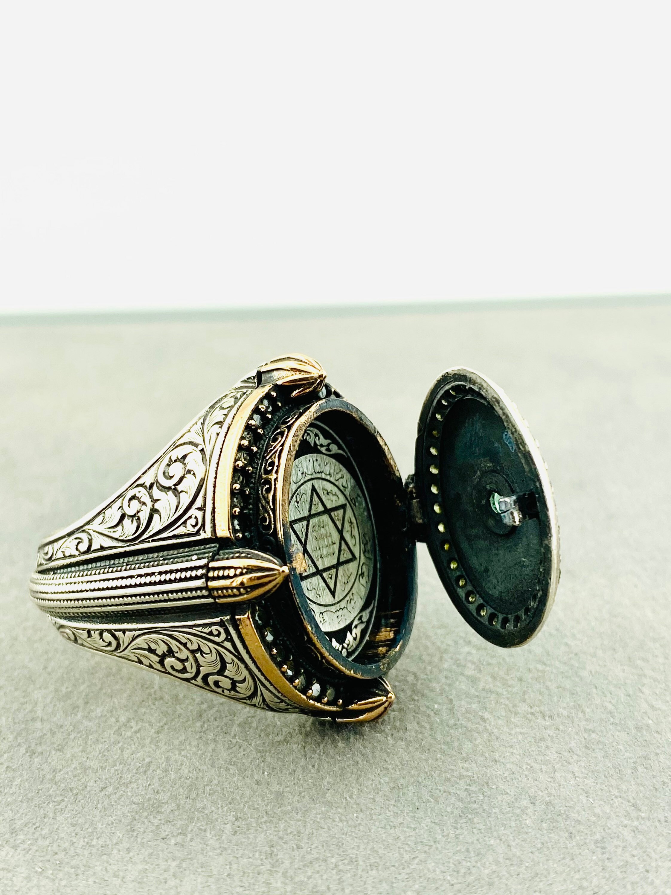 KING SOLOMON Ring-seal of Solomon-sterling Silver | Etsy Canada