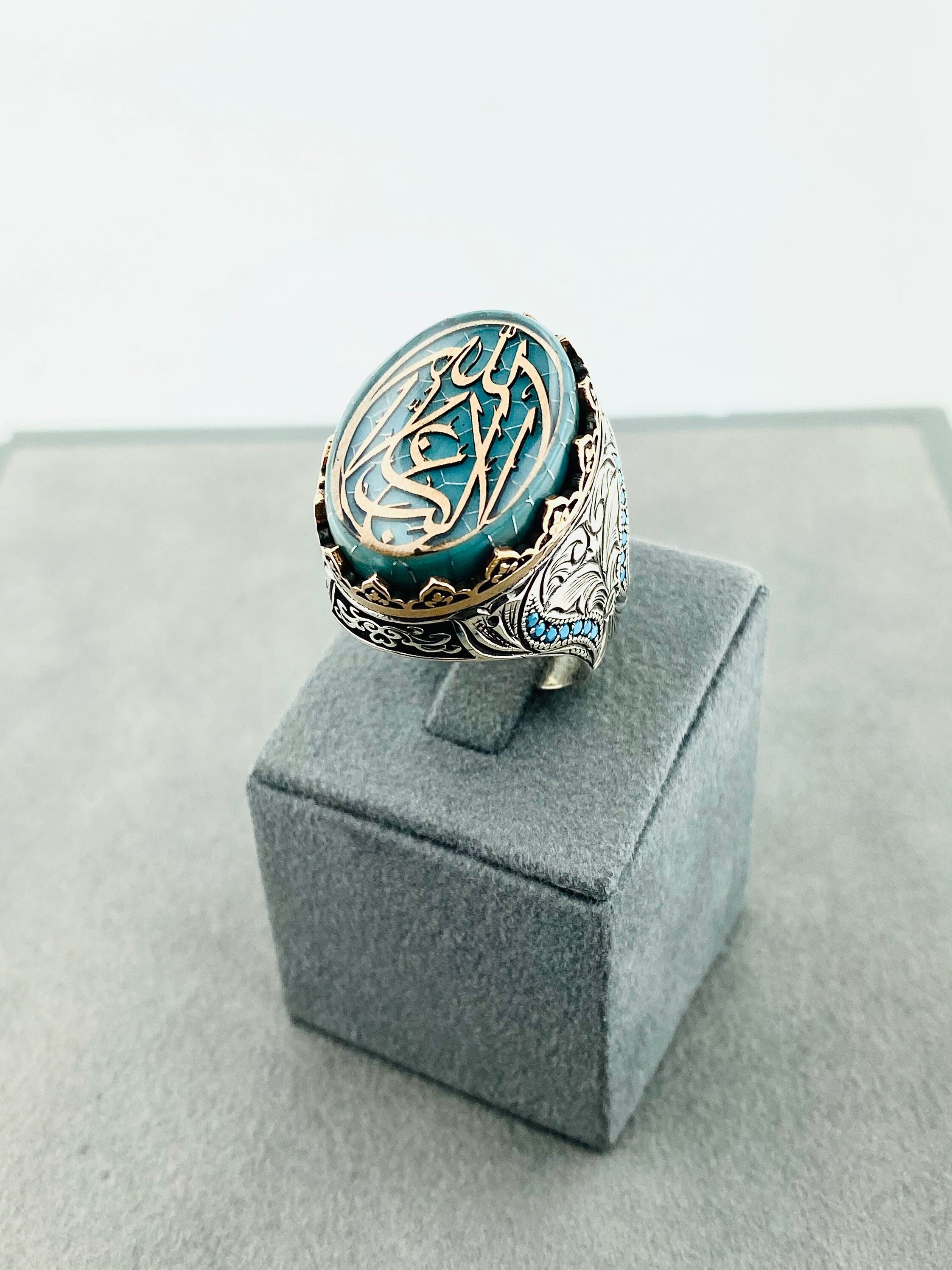 Islamic Ring-muslim Men Ring-sterling Silver Ring-islam - Etsy