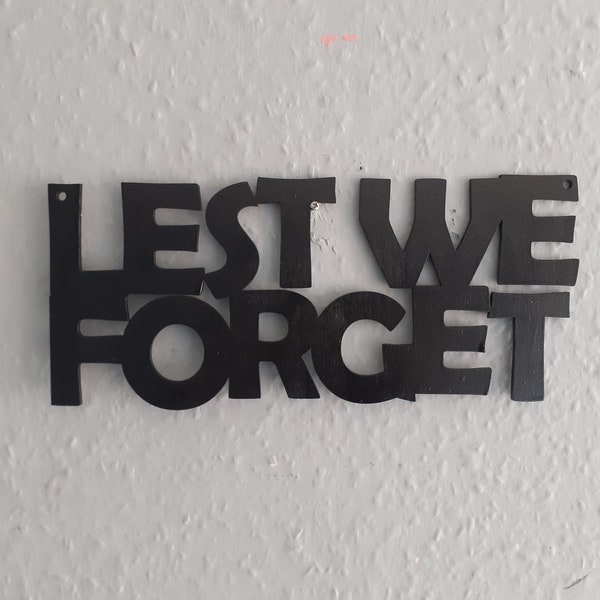 Lest We Forget Silhouette - Etsy UK
