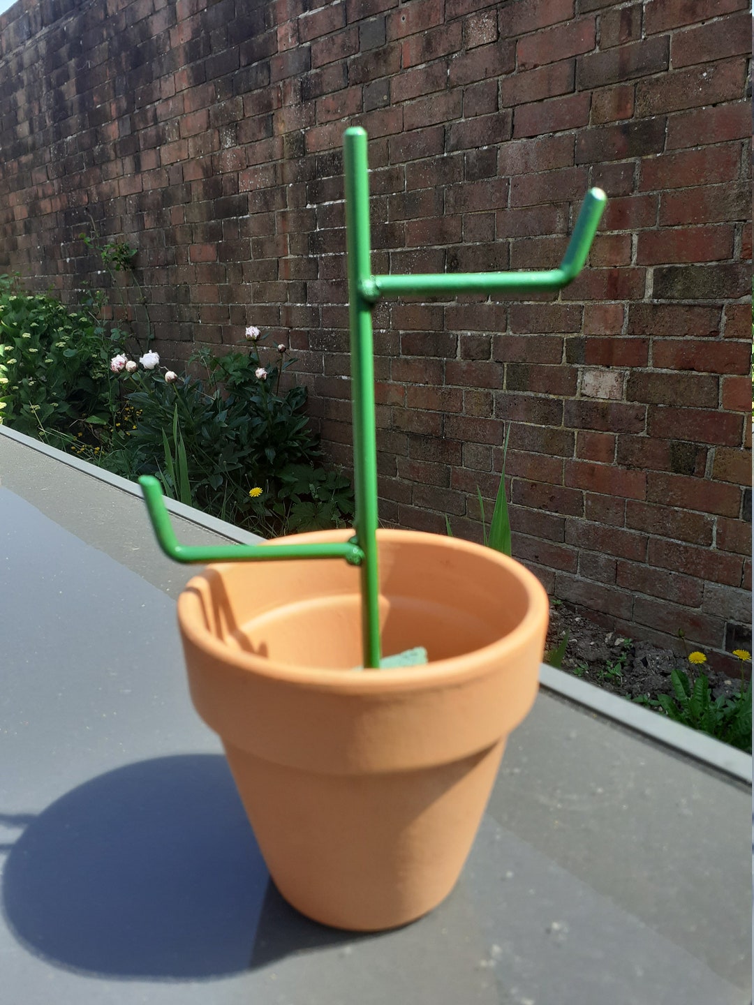 4x 8" Plant Support Rods With 2 Grow Arms in Lime Green Coating. - Etsy