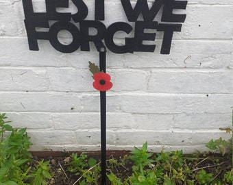 Lest We Forget Silhouette | Etsy