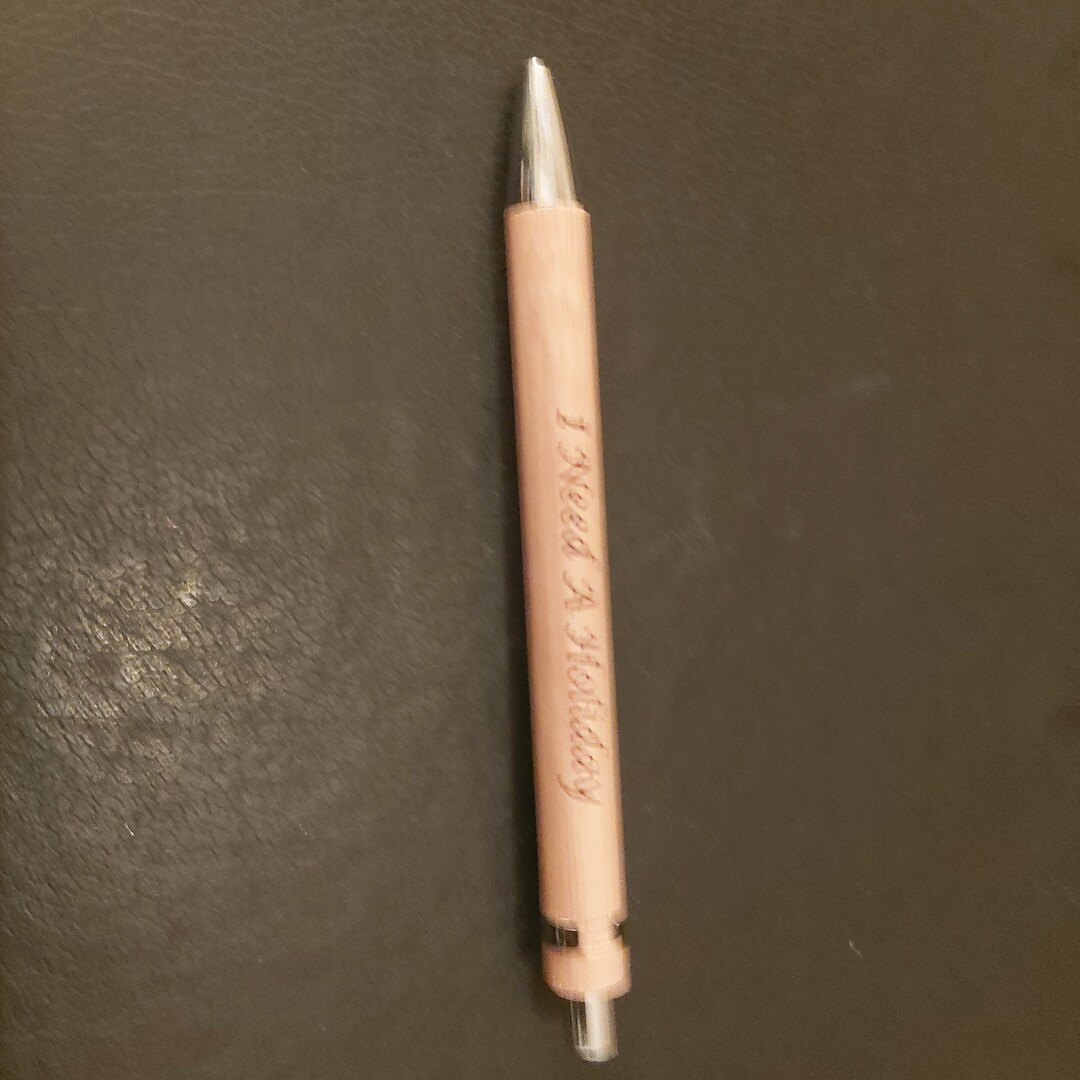 A Unique Engraved Wood Stem Pen With "i Need a Holiday" On. - Etsy