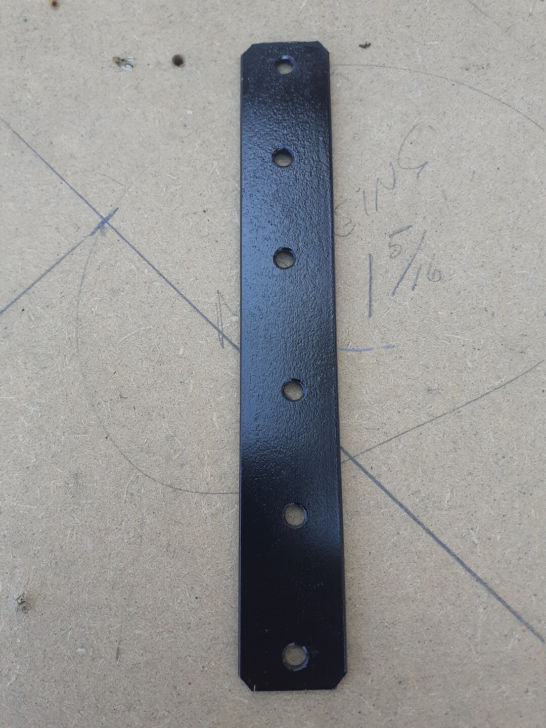 4x New Black Coated Metal Fix Joining Strips for Wood or Metal. 10 ...