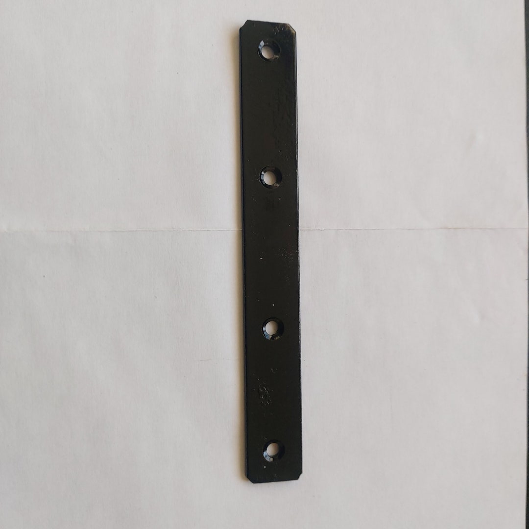 2x New Black Coated Metal Fix Joining Strips for Wood or Metal. 6 ...