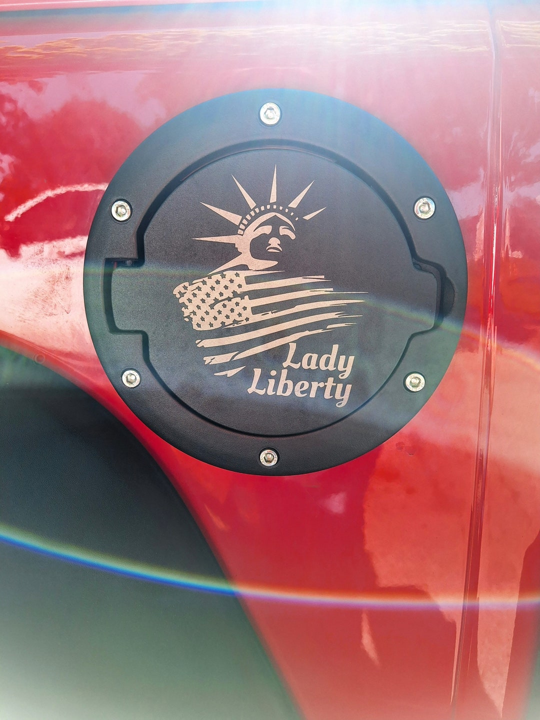 Custom Laser Engraved Gas Cap Cover for Jeep You Tell Us the Image ...