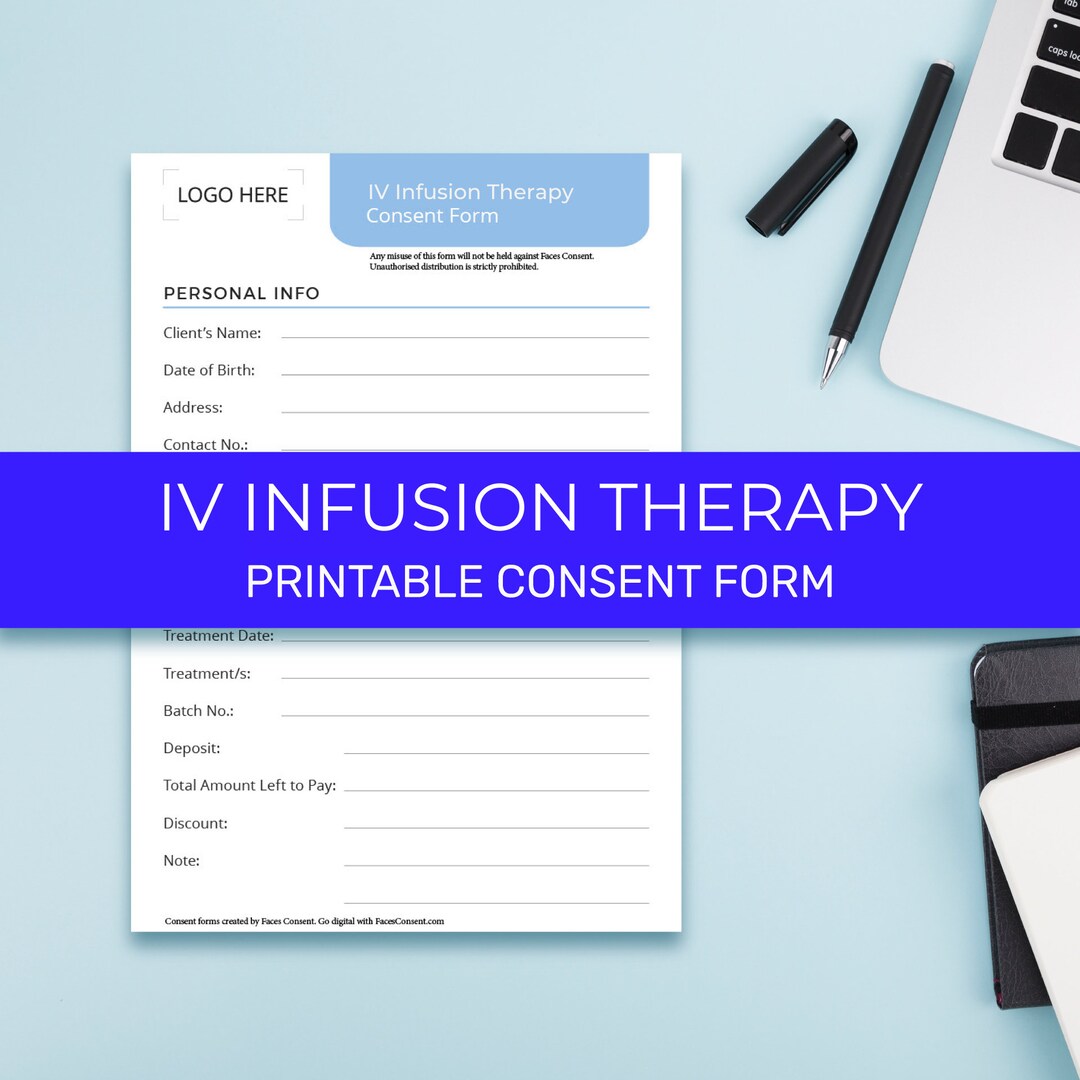 IV Infusion Therapy Consent Forms - by Faces Consent - Etsy