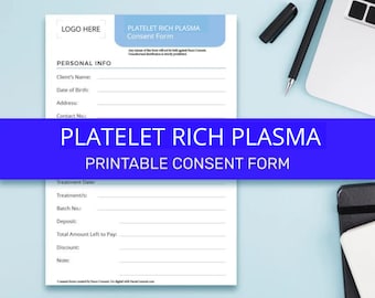 Platelet Rich Plasma Consent - Etsy