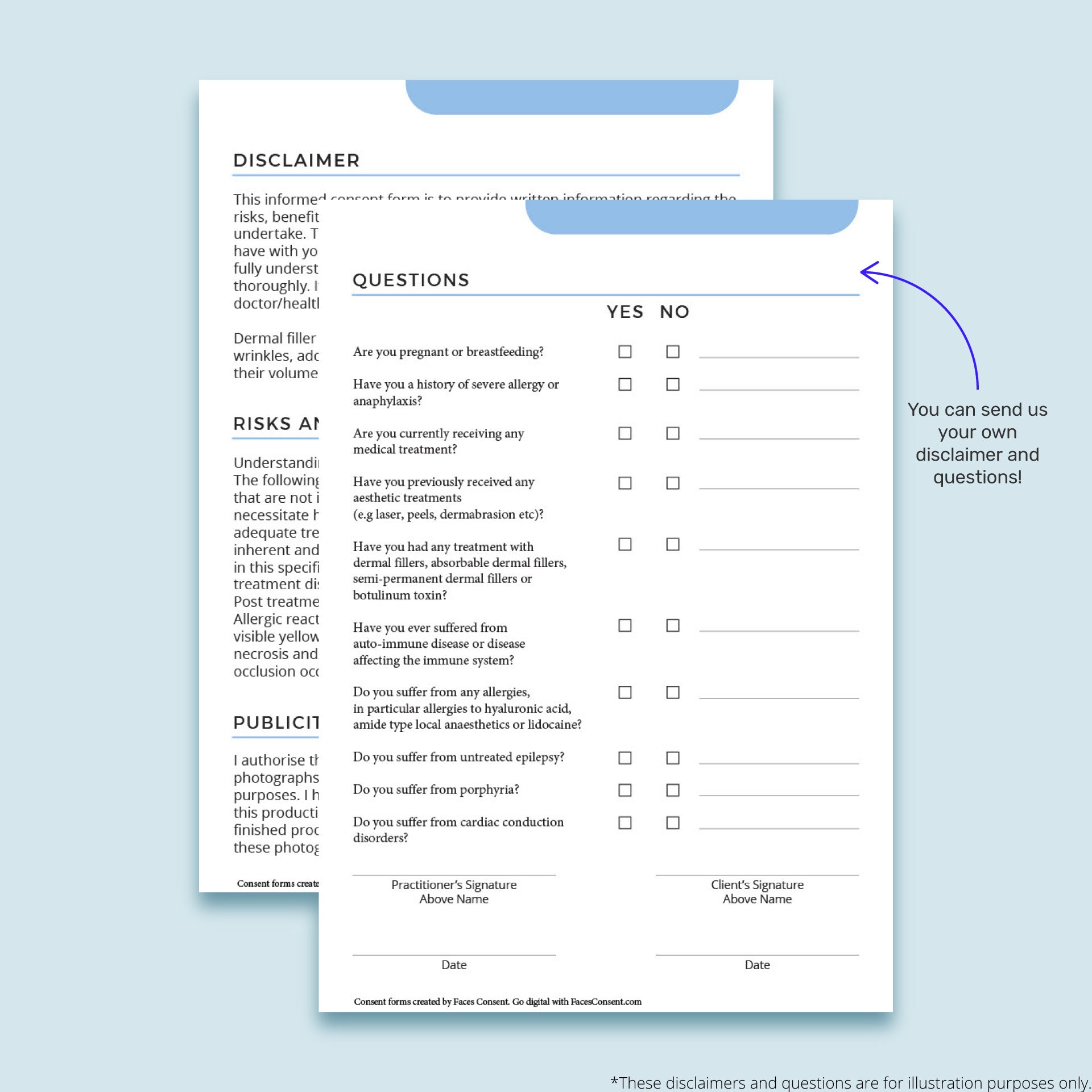 PDO AND PLLA Thread Lifts Consent Form - by Faces Consent - Etsy Canada