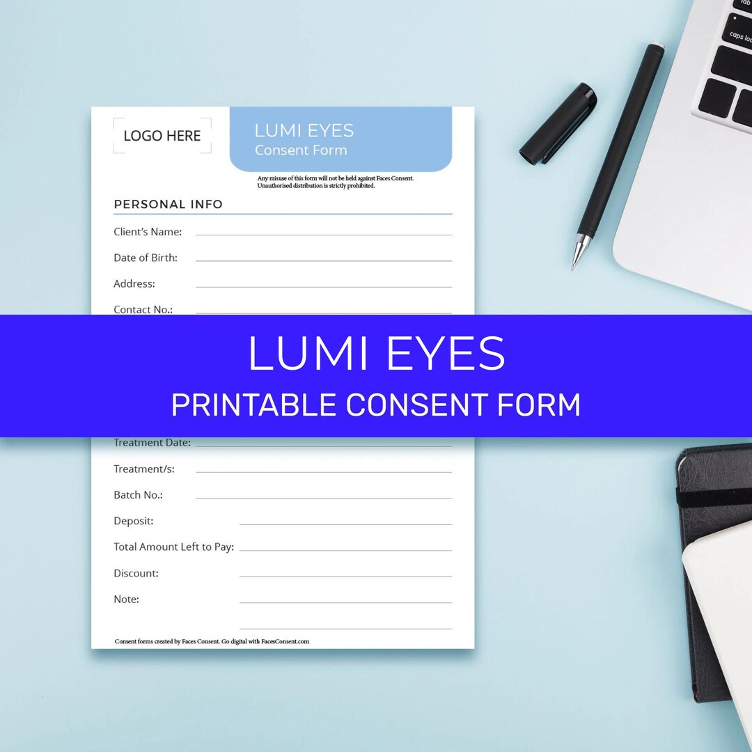 Lumi Eyes Consent Forms - by Faces Consent - Etsy