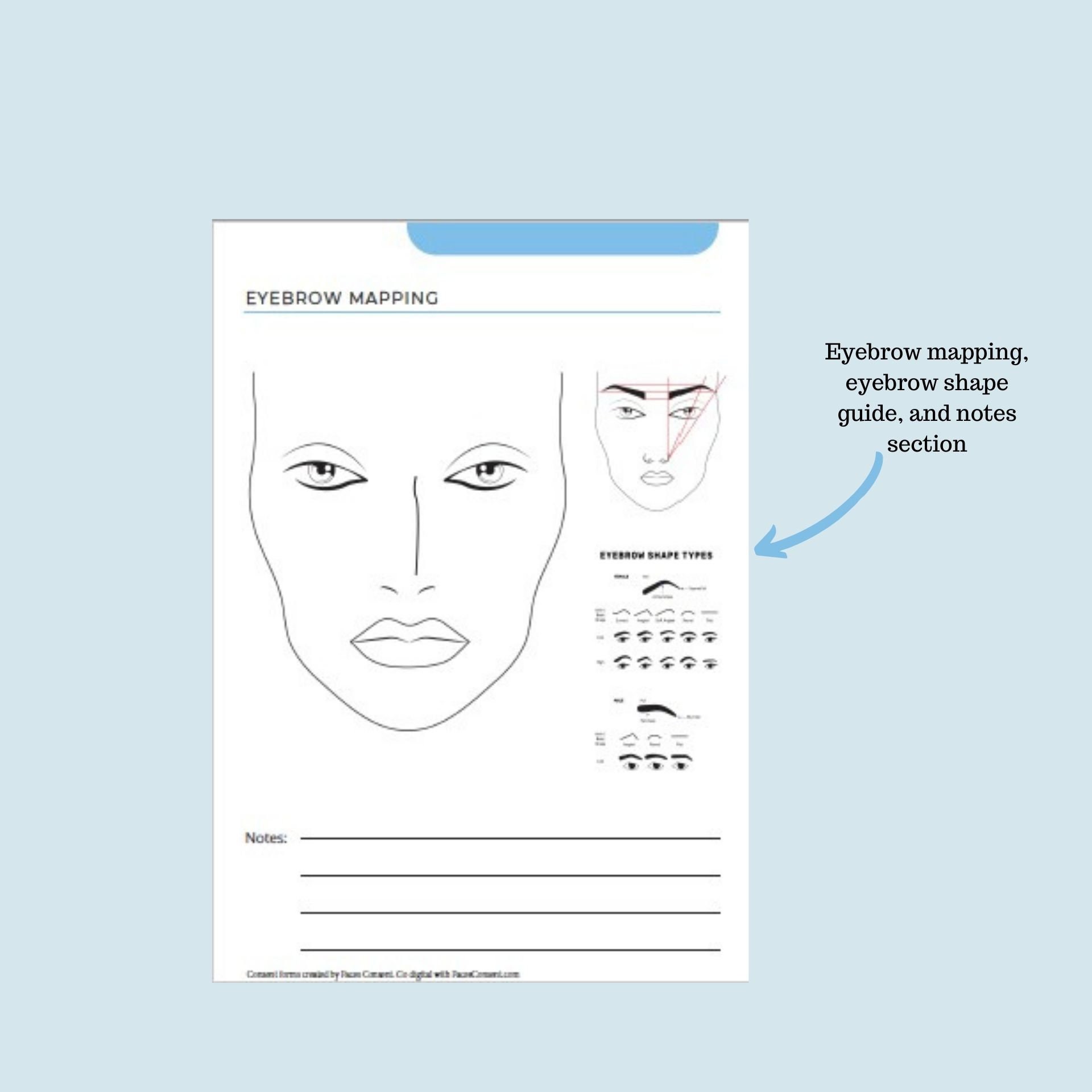 Microblading Consent Forms + Aftercare Form - by Faces Consent - Etsy