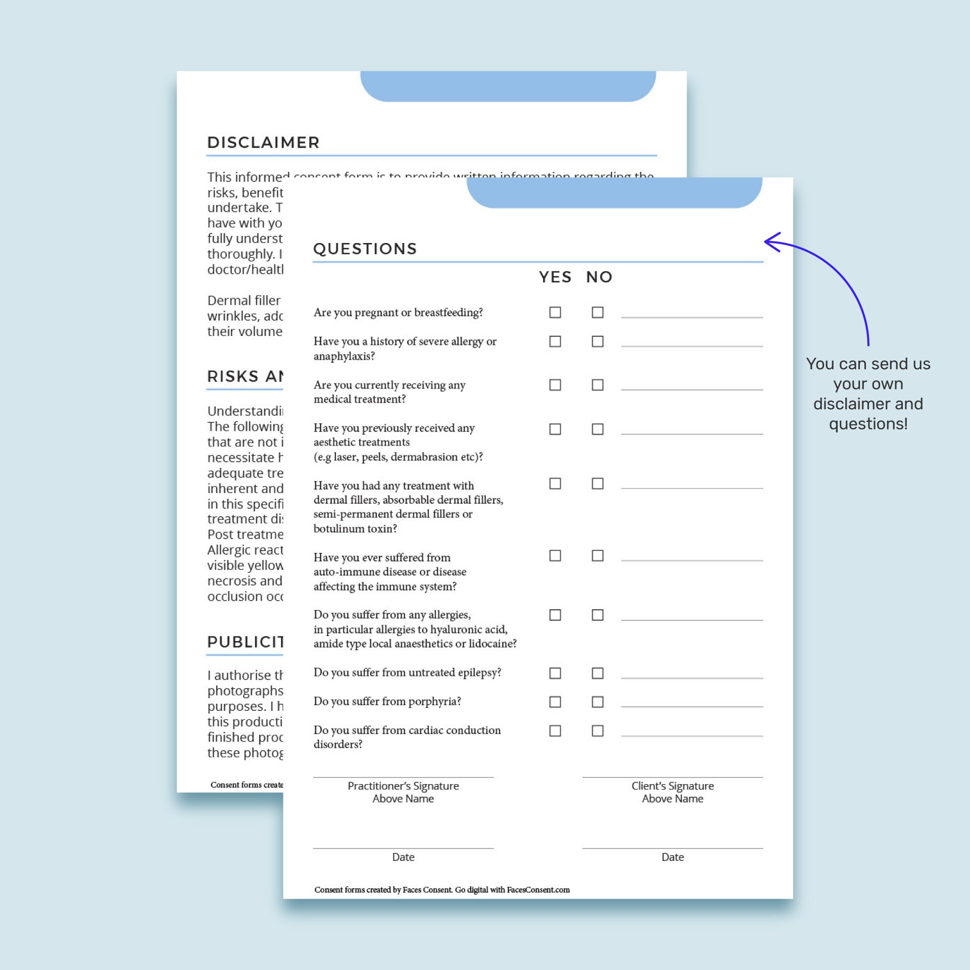 Dermal Filler Consent Forms - by Faces Consent - Etsy