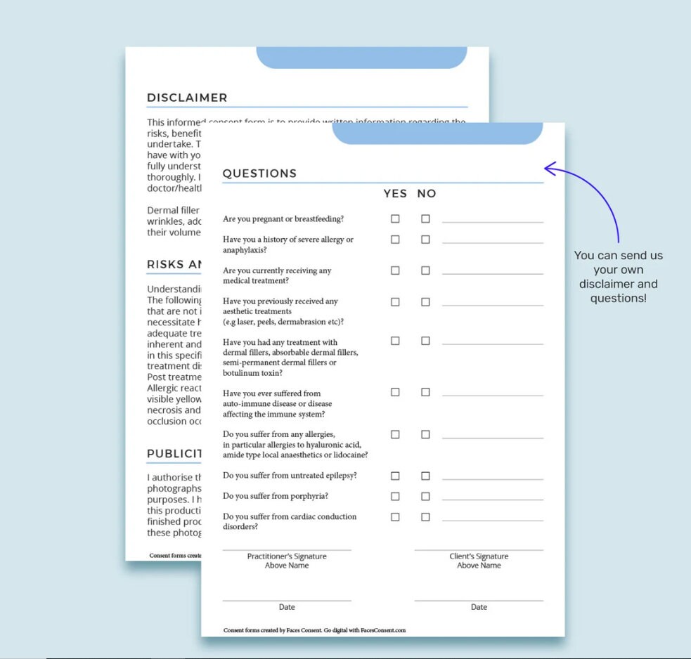 PRX-T33 Consent Forms - by Faces Consent - Etsy