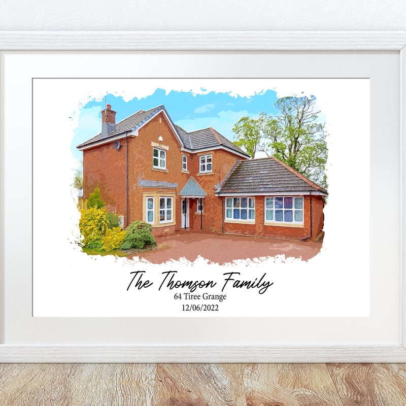 Custom House Portrait - Etsy