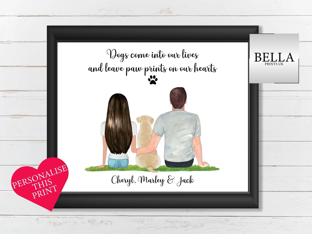 Personalised Dog Memorial Gift, Dog Memorial Print, Dog Lover Gift ...