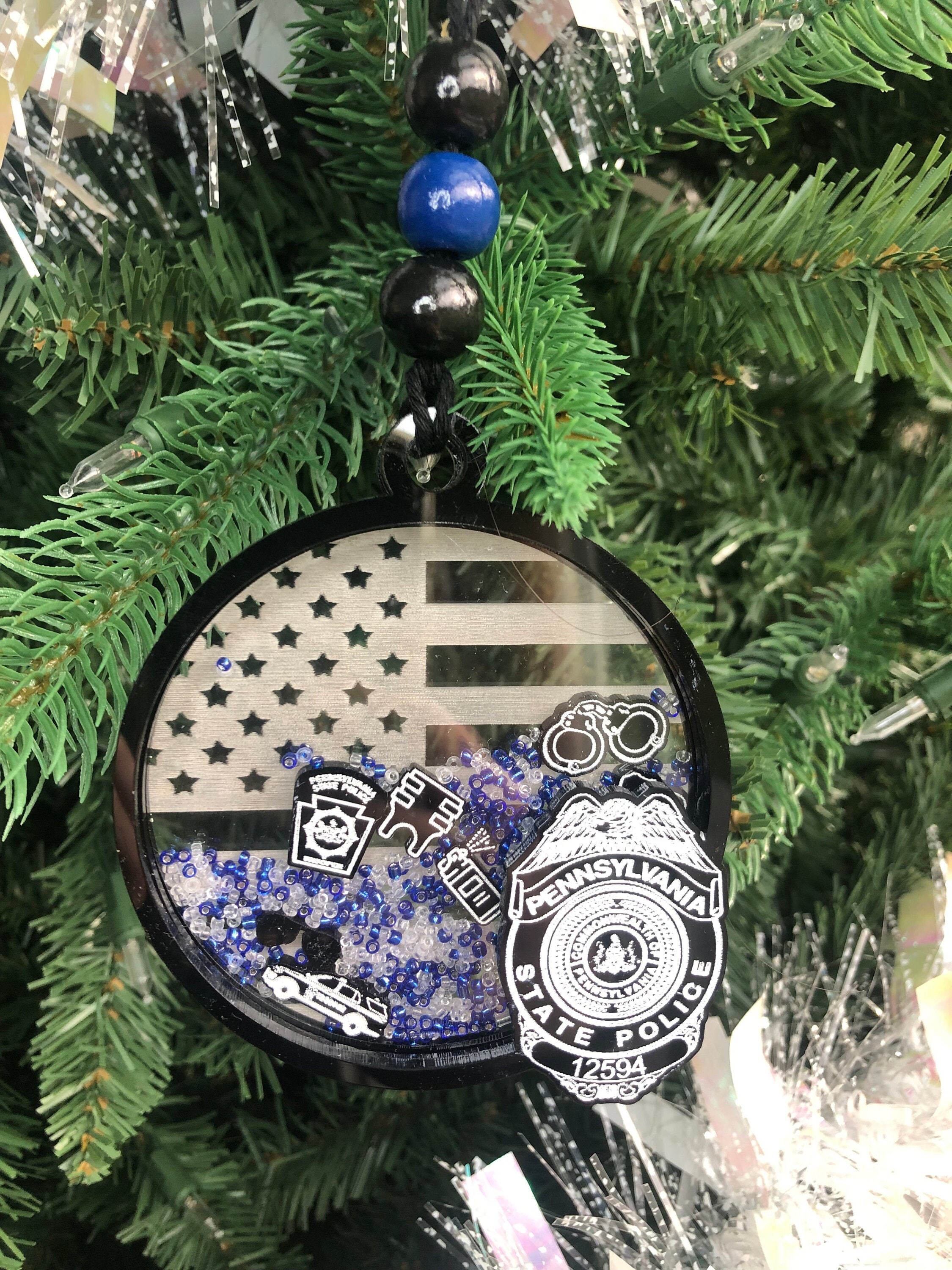 PA State Police Shaker Ornament, PA Trooper Ornament, PSP Ornament ...