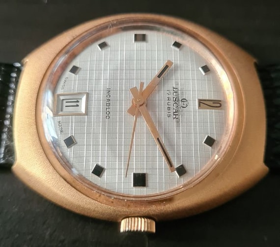 Luscar Classic De Luxe Calendar Wristwatch - 1960's N… - Gem
