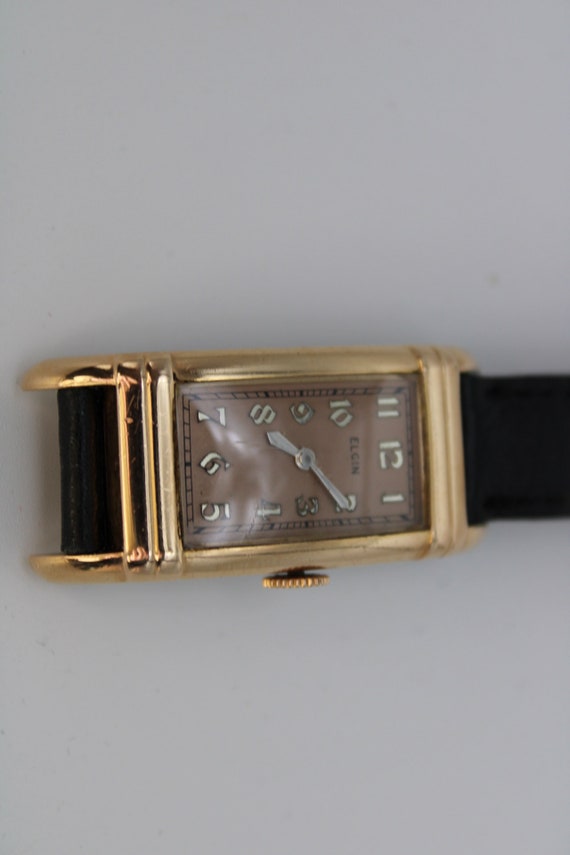 Unique and Rare Antique Elgin Rose Gold Tankard Vintage Watch | Etsy