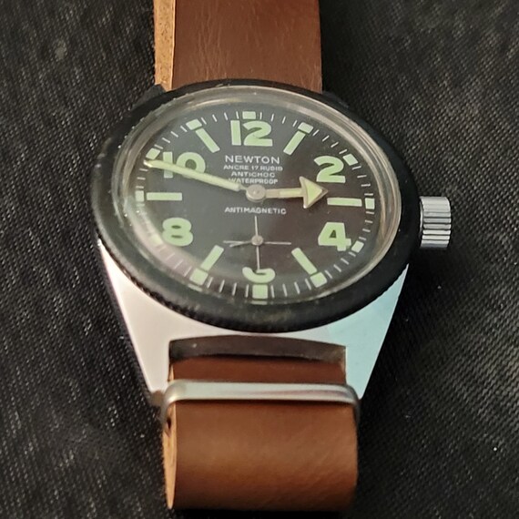 Newton Vintage Diver Watch - French Made - Works Grea… - Gem