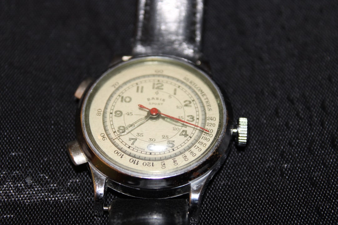 Swiss Basis Sport Chronostop Vintage Wristwatch Manual Wind - Just ...