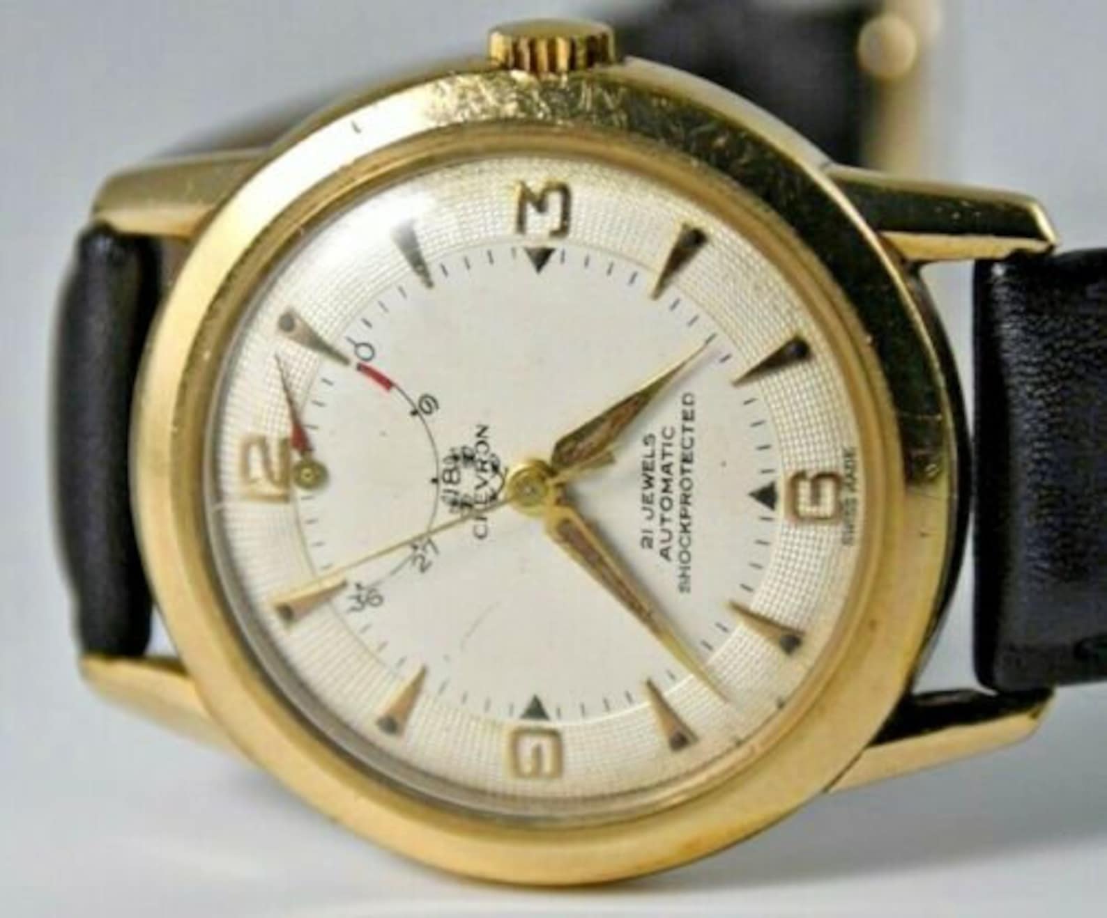 Chevron Crest Rotomatic Vintage Wristwatch Swiss Watch Very Rare and ...