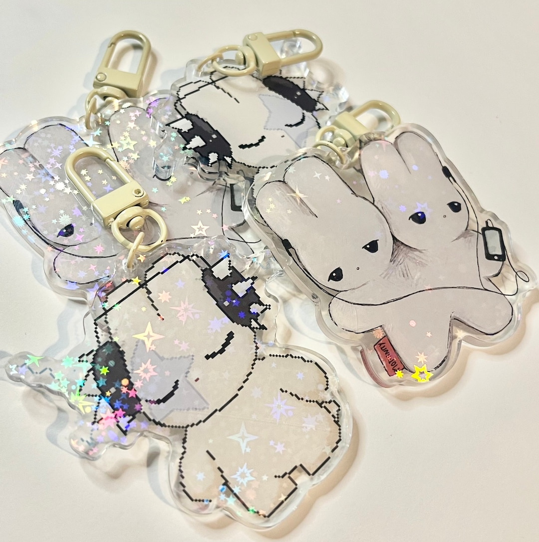 Alt/grunge/punk Bunny Keychains - Etsy