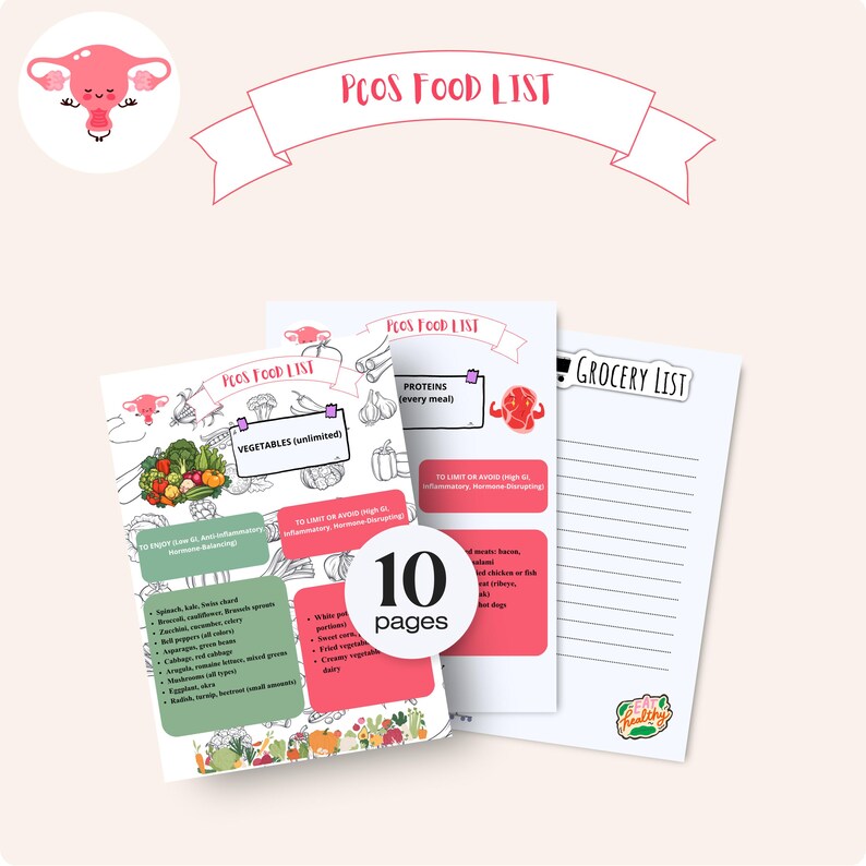 PCOS Diary © | PCOS Food List | Printable PDF 10 Pages - Etsy Australia