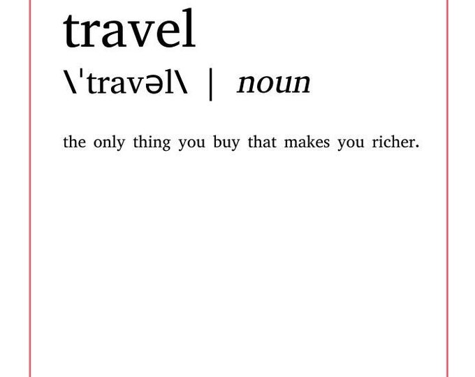 TRAVEL Definition - Etsy