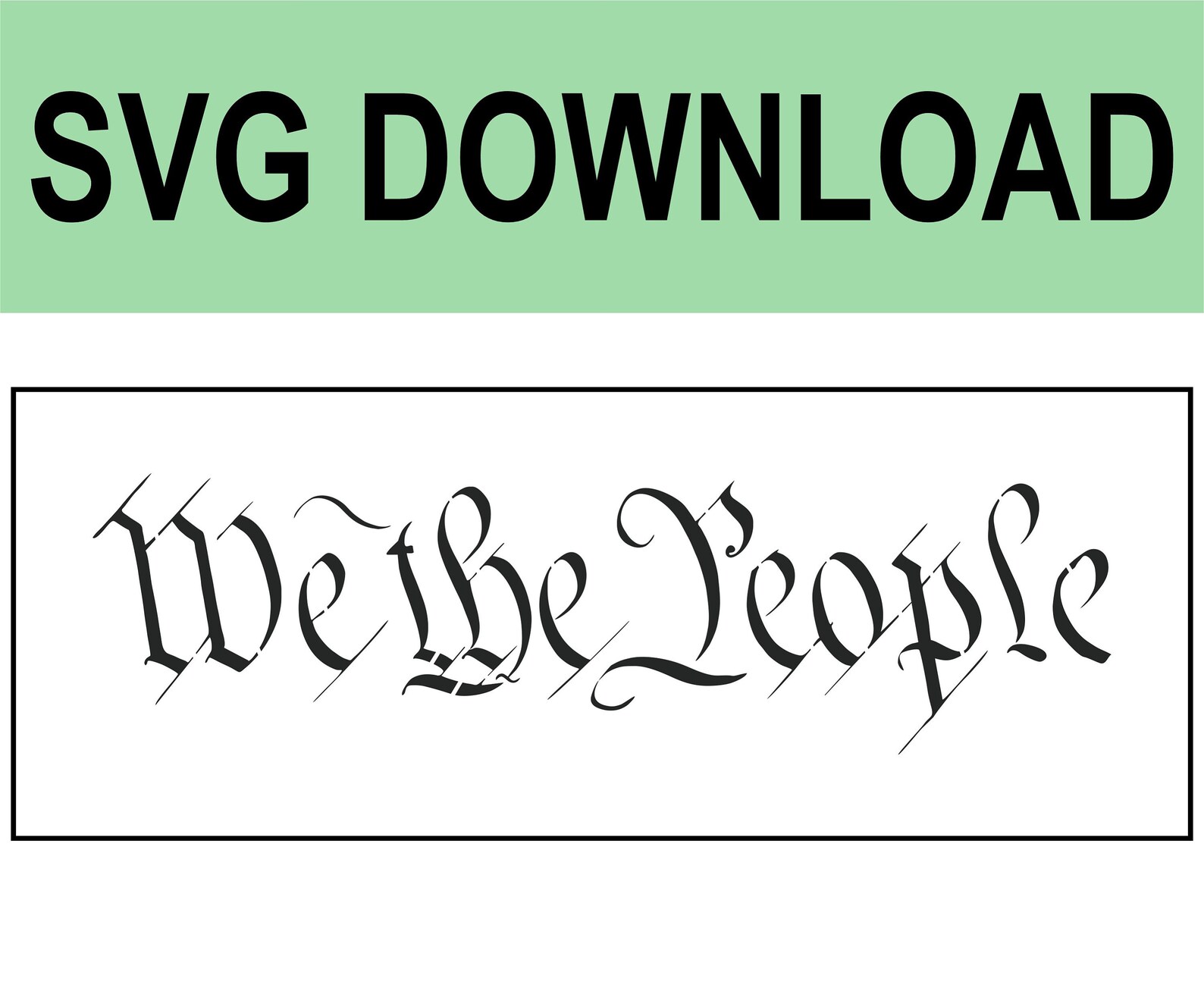 We the People SVG Stencil- Digital Download File Design - Etsy