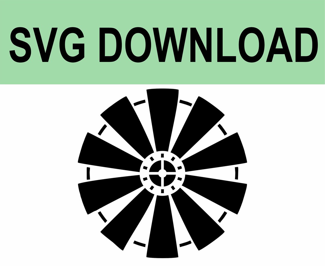 Windmill SVG Stencil- Digital Download File Design - Etsy