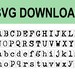 Typewriter Font SVG Stencil- Digital Download File - Uppercase ...