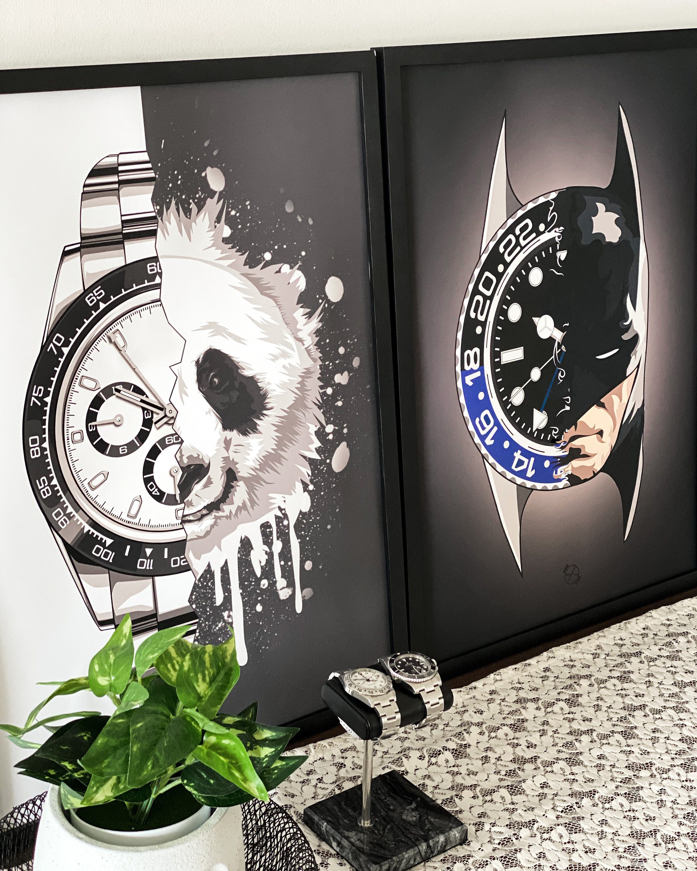 GMT Bat Print, Watch Print, Horology Art, Horology Print, Bedroom Decor ...