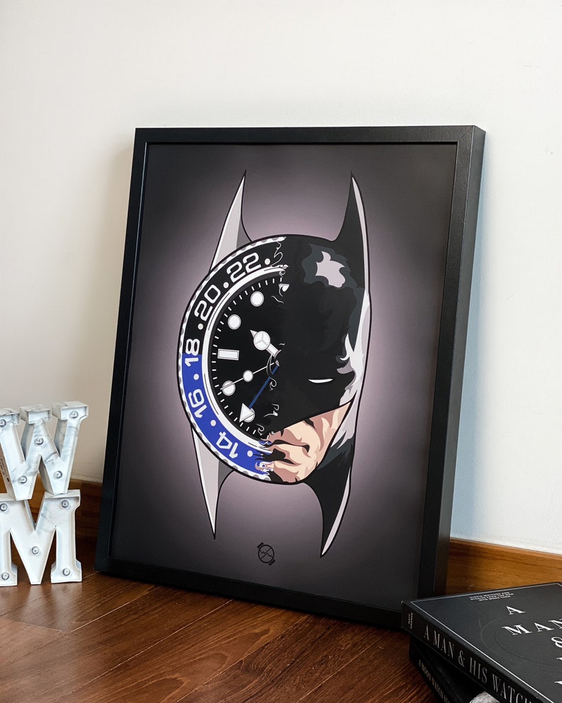 GMT Bat Print, Watch Print, Horology Art, Horology Print, Bedroom Decor ...