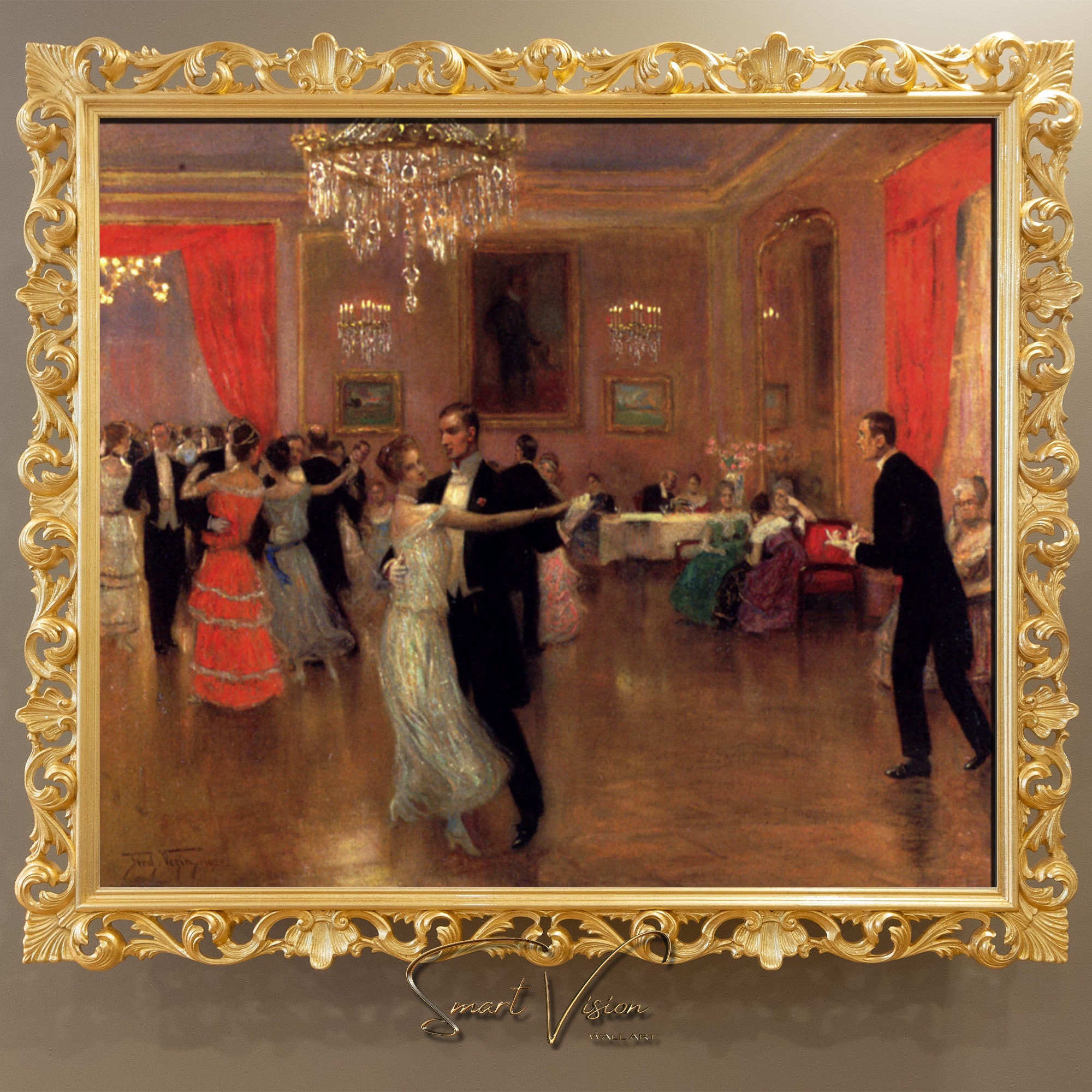 Printable Ballroom Dance Wall Art | Elegant Dance Couple Poster ...