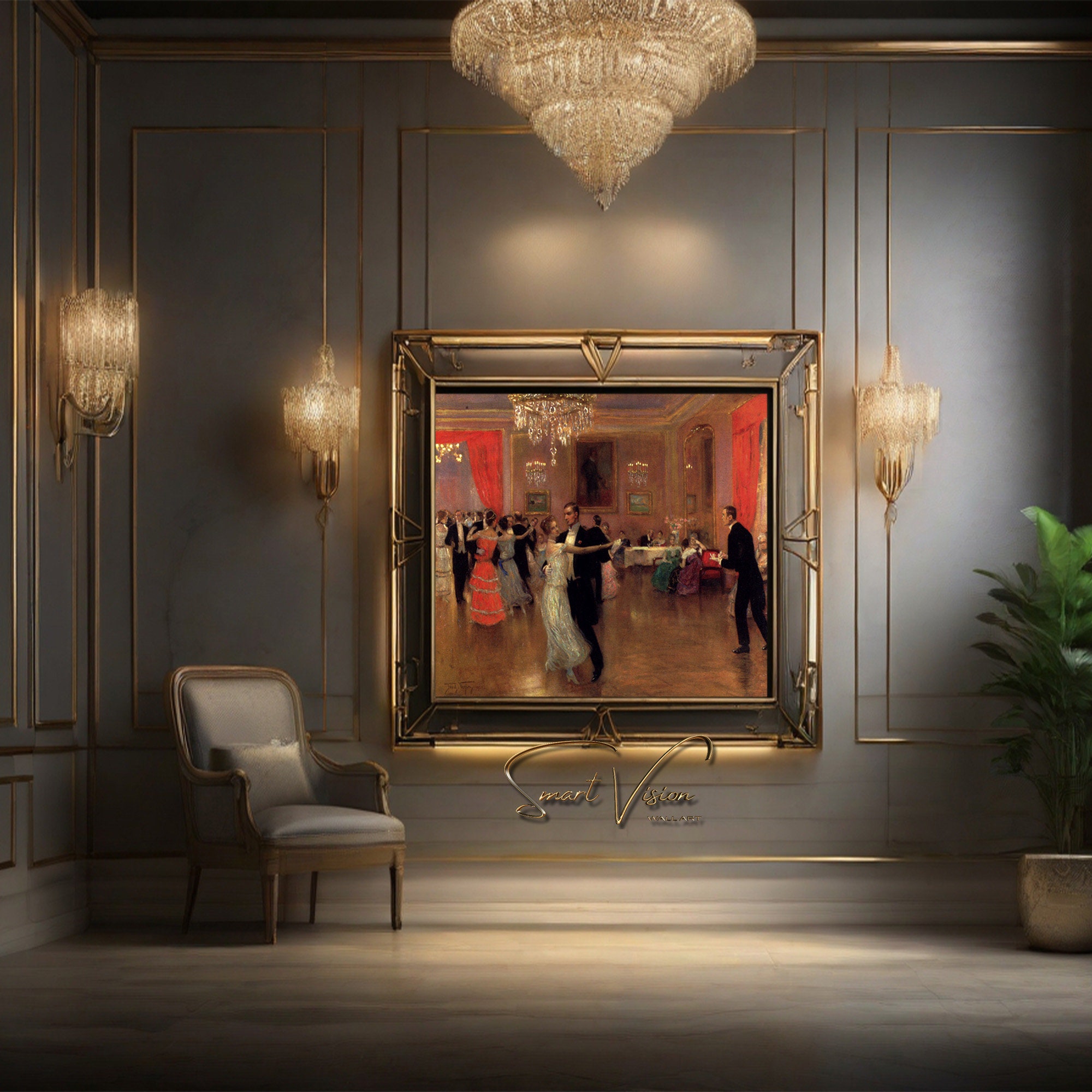 Printable Ballroom Dance Wall Art | Elegant Dance Couple Poster ...