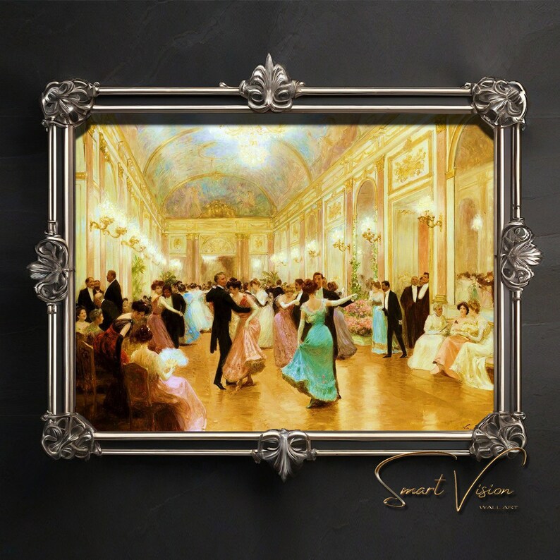 Printable Ballroom Dance Wall Art | Elegant Couples Dancing Poster ...
