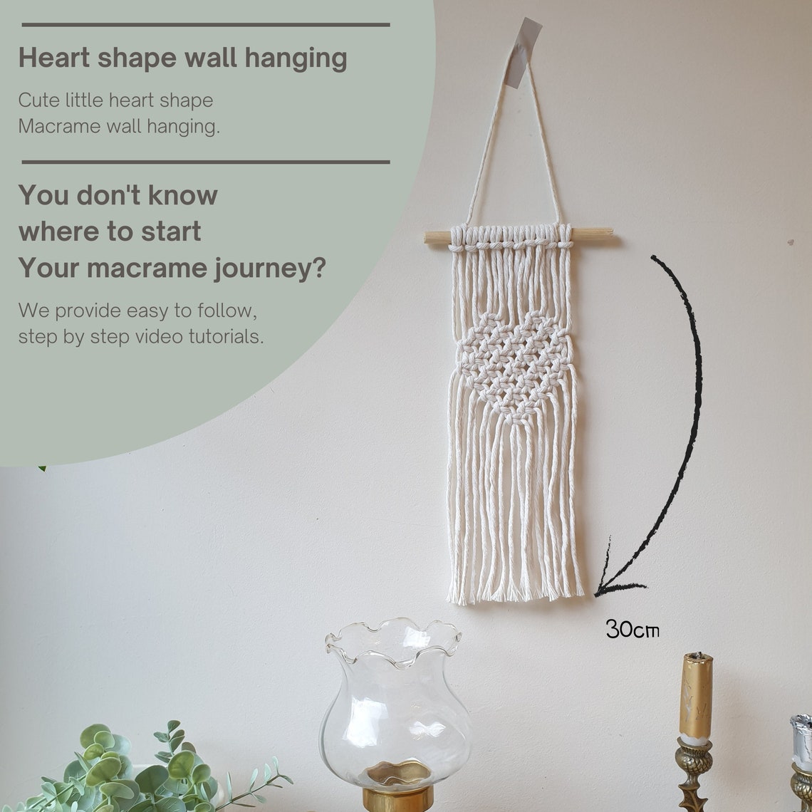 EASY Macrame Beginners Kit for Wall Hanging Plant Hanger DIY | Etsy