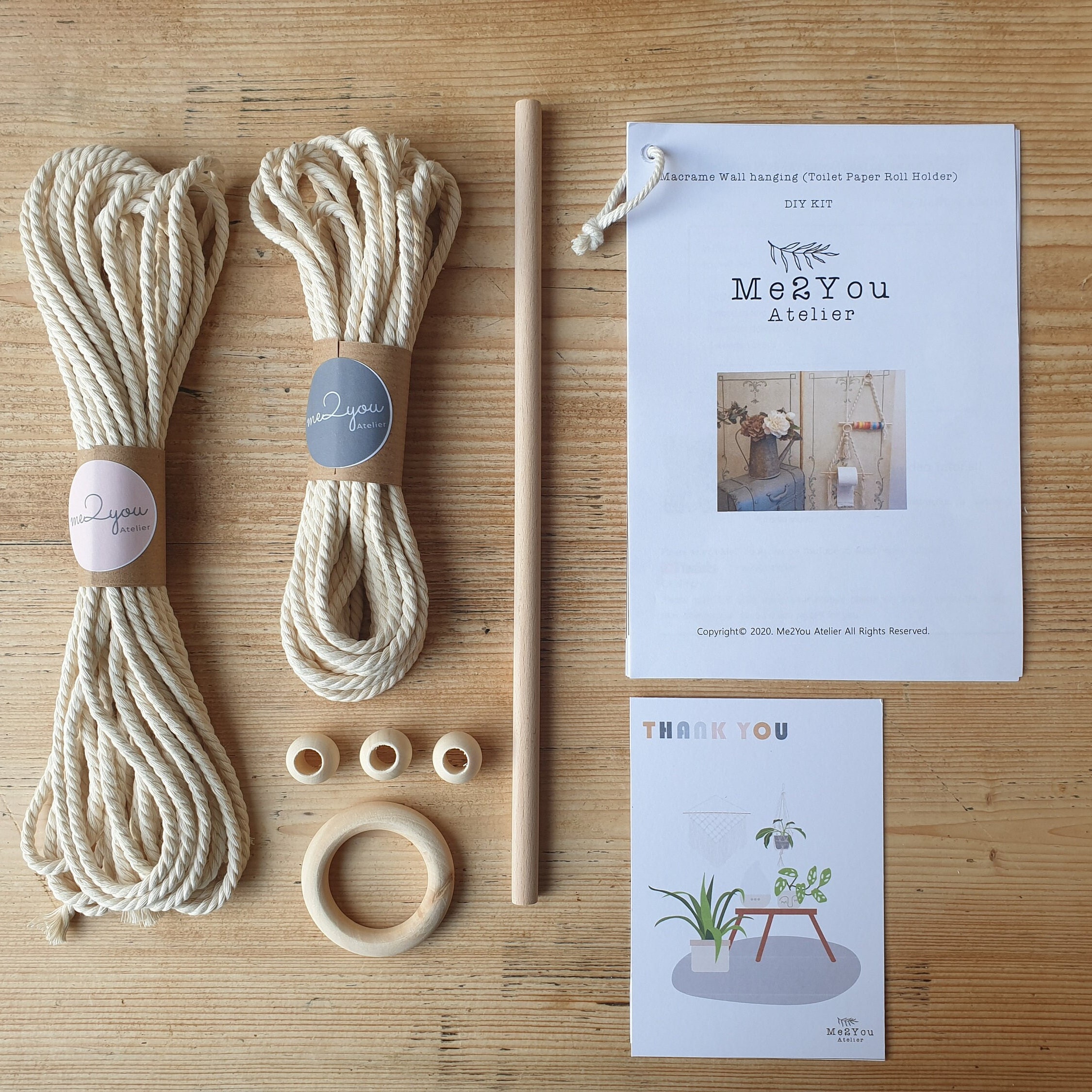EASY Macrame DIY Kit for Beginners Macrame Wall Hanging Kit - Etsy