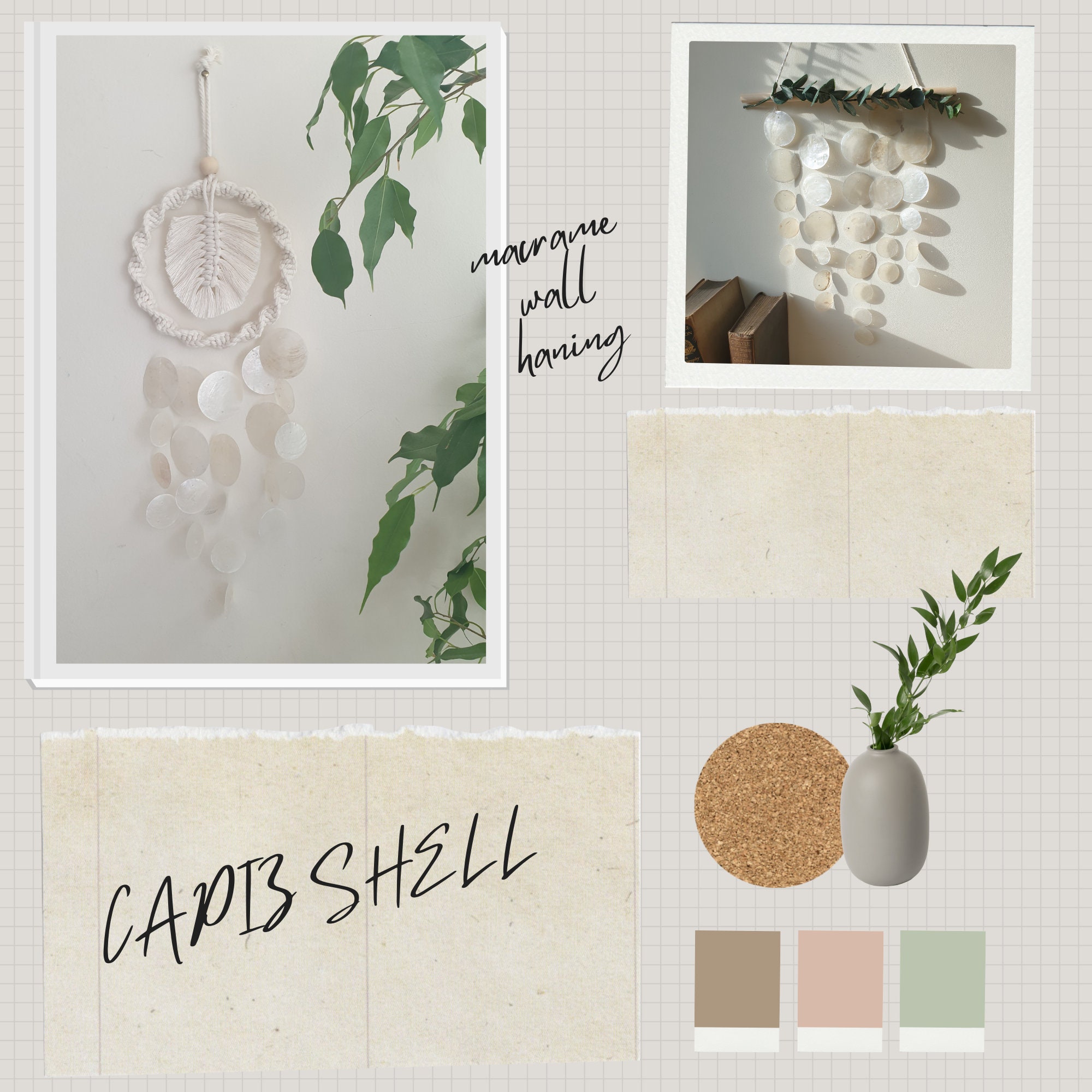 Natural Capiz Shells / 2 Holes /35mm or 50mm - Etsy